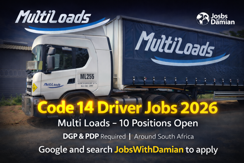 Code 14 Driver Jobs at Multi Loads (DGP Required) – 10 Positions Open ...