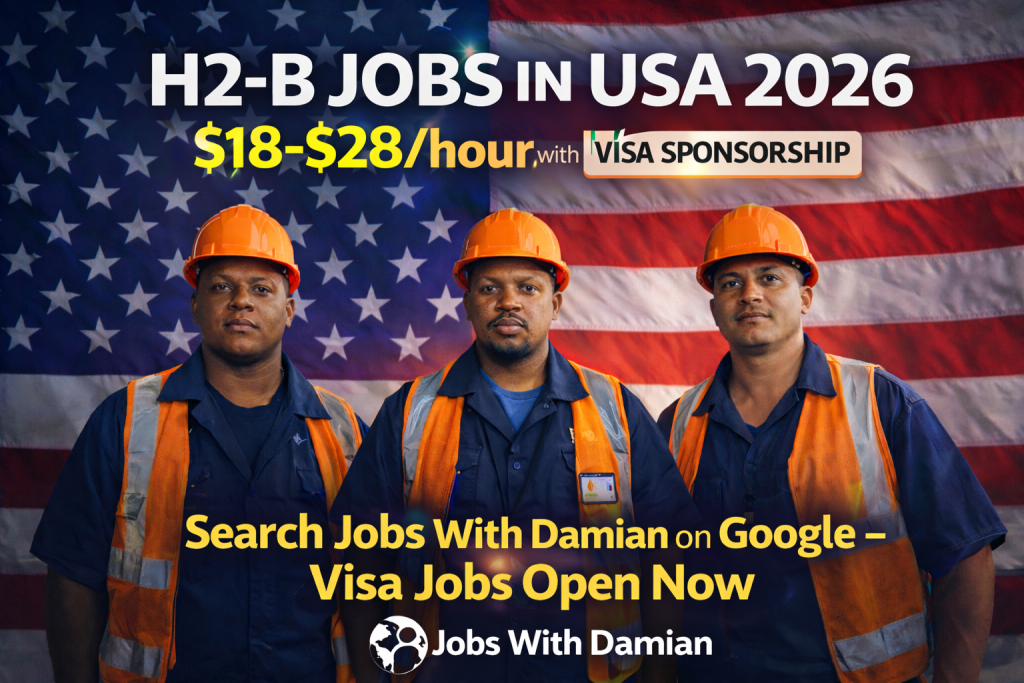 H2-B Jobs in USA 2026 Paying $18–$28/Hour – Apply With Visa Sponsorship ...